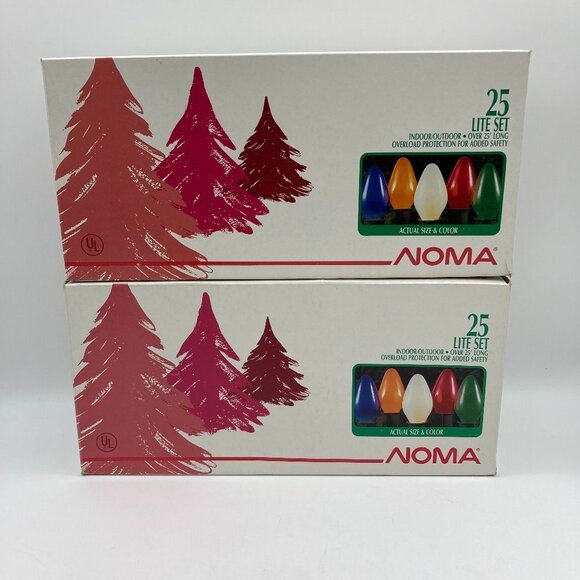 Noma | Holiday | Vintage 2 Pack Noma 25 C7 Multi Color Christmas Light ...